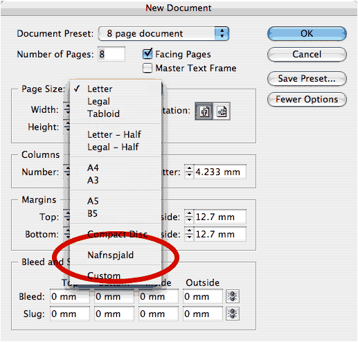 Custom Page Sizes In The New Document Dialog Box CreativePro Network