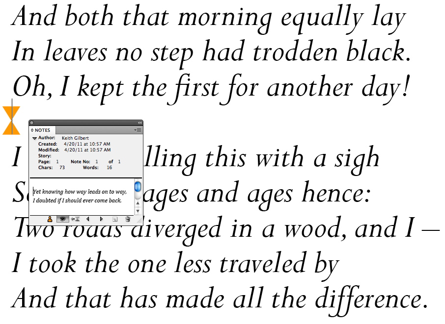 Use Notes To Hide Text In InDesign CreativePro Network