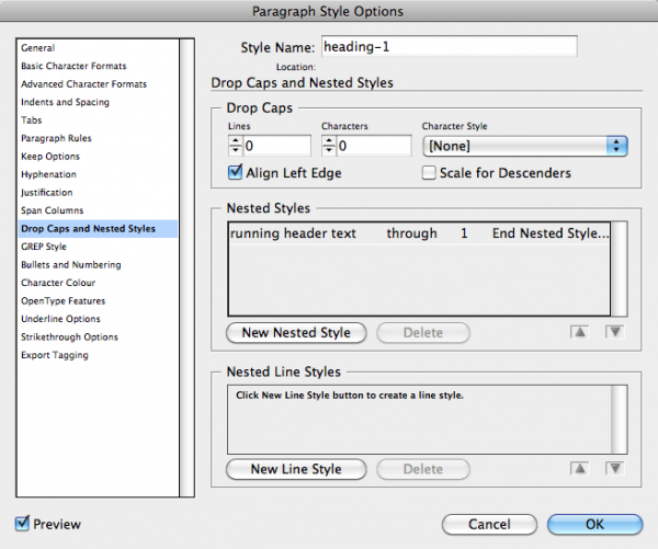 Secret life of Character Styles and Running Headers | CreativePro Network