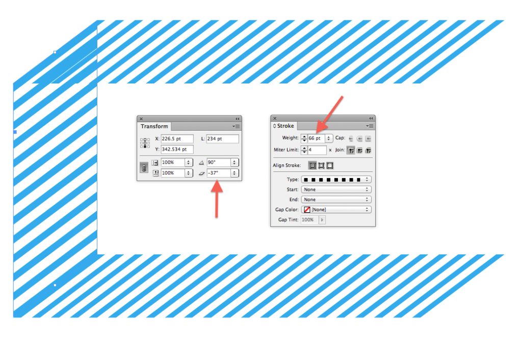 Making Slanted Strokes