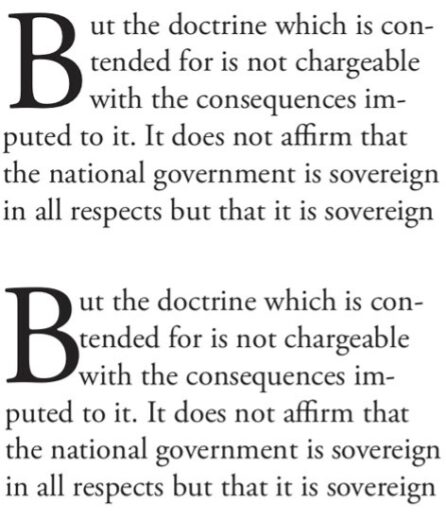 Drop Cap Tips: Kerning and Sizing