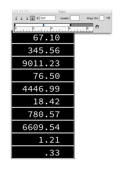 Tip Of The Week Decimal Align Numbers In Table Cells CreativePro Network