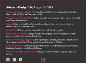 InDesign New Features Guide Updated Back to Version 1 | CreativePro Network