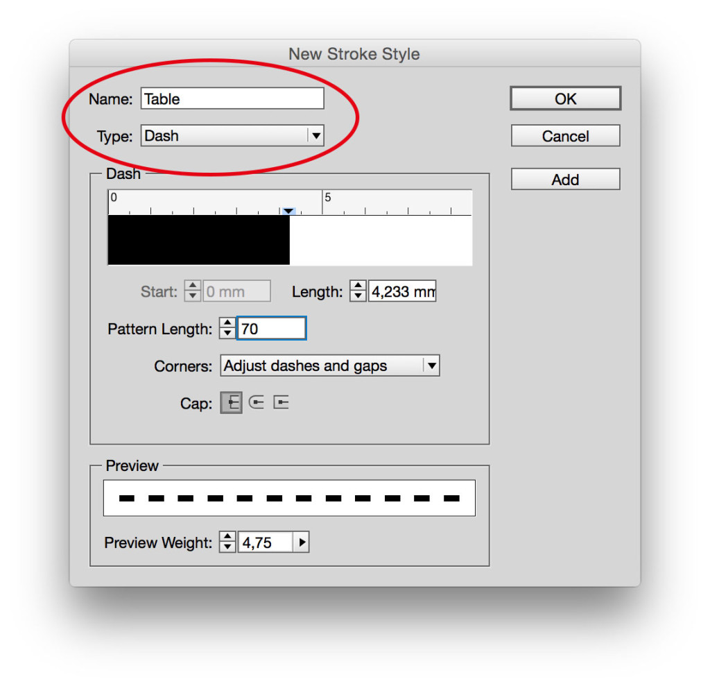 Creating Indented Cell Strokes