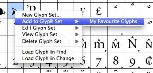 Working With Custom Glyph Sets