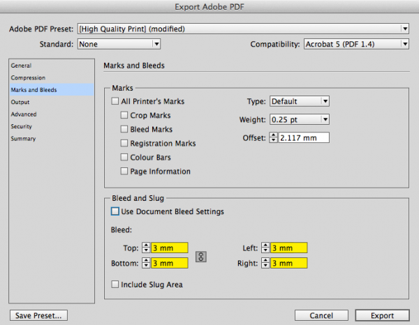 Getting the Right Bleed in Print PDFs