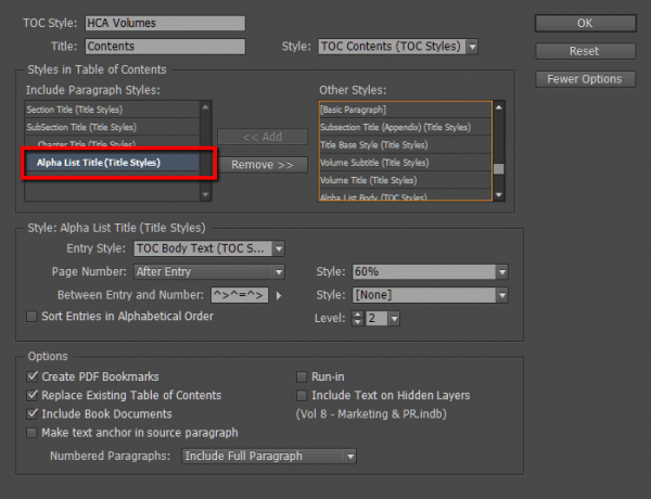 InDesign Tip: Multiple Tables of Contents in One Document | CreativePro ...
