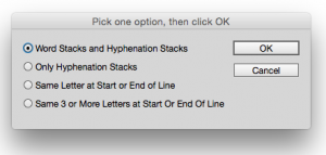Free Script Identifies Word Stacks | CreativePro Network