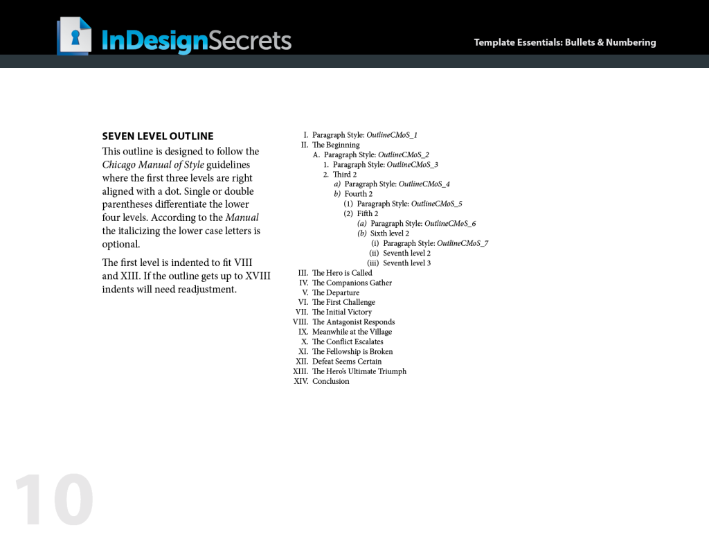 InDesign Template Essentials: Bullets & Numbering