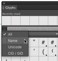 Tip of the Week: Searching for Glyphs | CreativePro Network