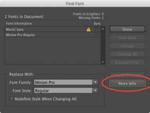 Finding the Location of Missing Fonts in Your InDesign Layout