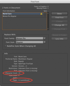 Finding the Location of Missing Fonts in Your InDesign Layout