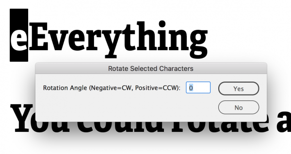 Free Script to Rotate Selected Characters | CreativePro Network