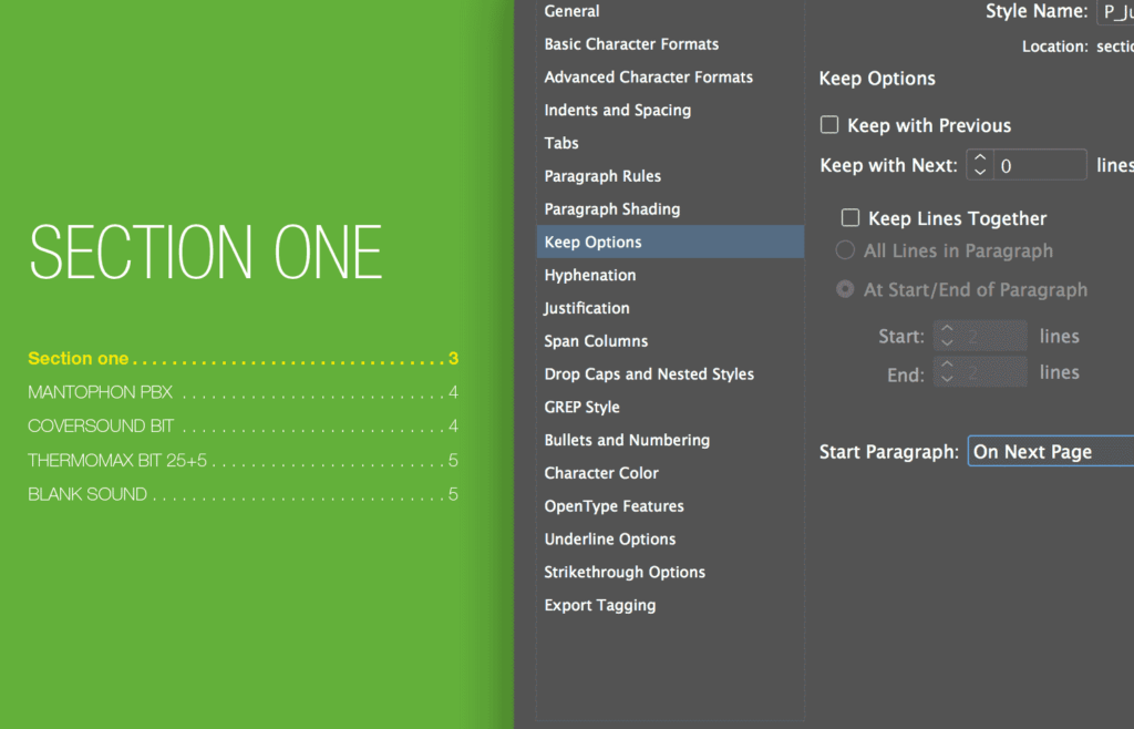 Creating a Table of Contents for a Subsection of a Long Document ...