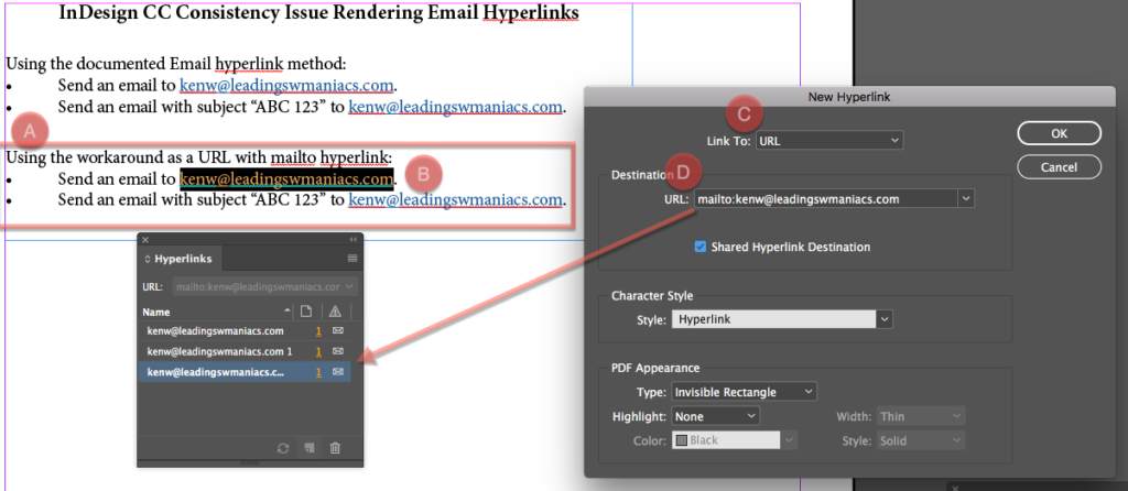 A Fix For InDesign’s Email Hyperlink Problem