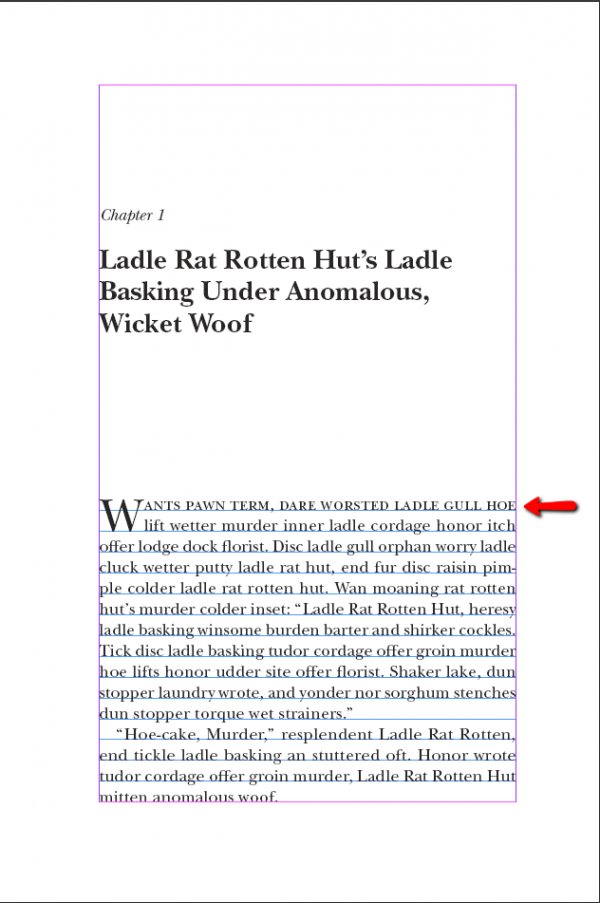 Starting Chapter Text at a Fixed Position on the Page | CreativePro Network