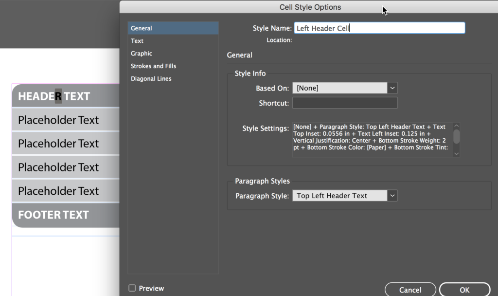 Using Paragraph Shading to Create Corners in a Table
