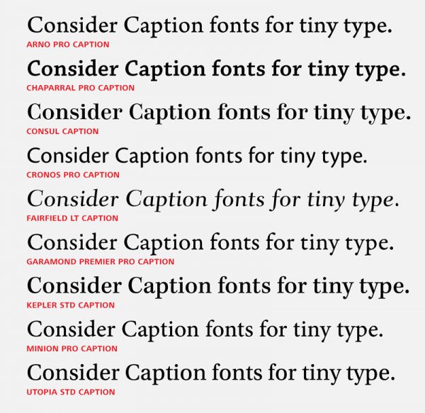 Rules for Working With Tiny Type | CreativePro Network