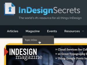 InDesign Magazine Topic Index Now Available Online | CreativePro Network