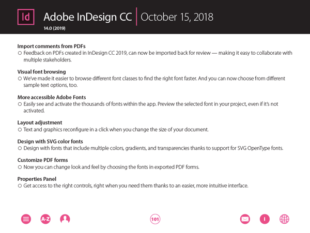 InDesign New Features Guide Updated for CC 2019 | CreativePro Network