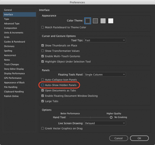 Tip of the Week: Showing Hidden Panels | CreativePro Network