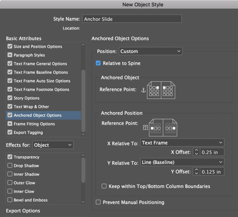Working with Anchored Objects in InDesign