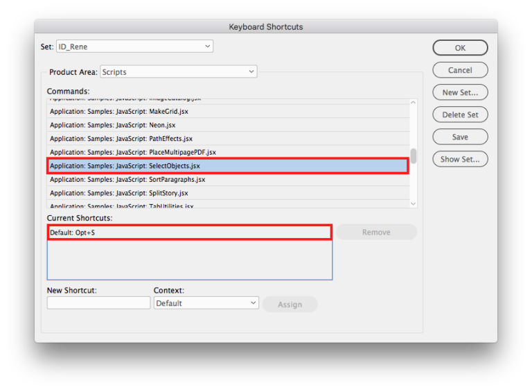 Assigning Keyboard Shortcuts to Scripts | CreativePro Network