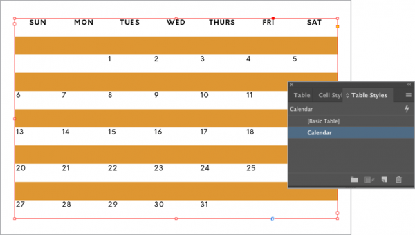 InStep: Using Table Styles and Cell Styles