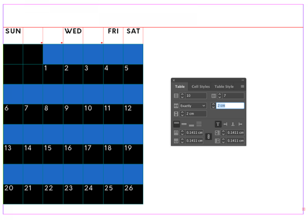 InStep: Using Table Styles and Cell Styles