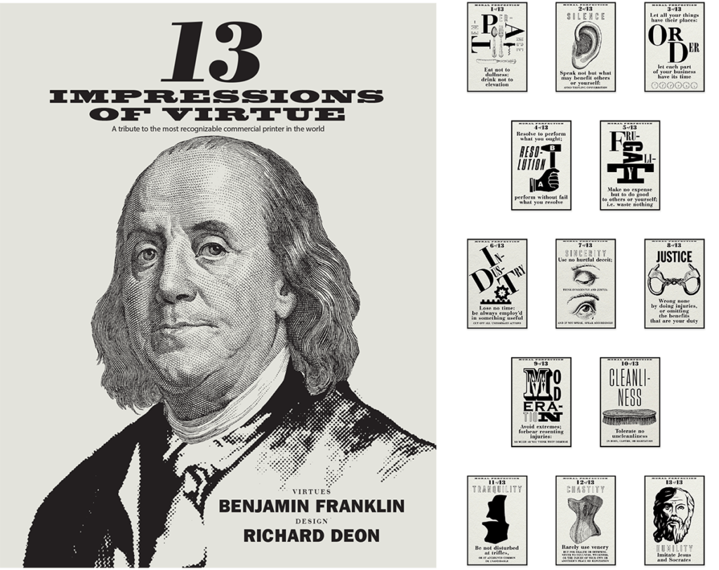 Richard Deon Resurrects Ben Franklin: 13 Impressions of Virtue