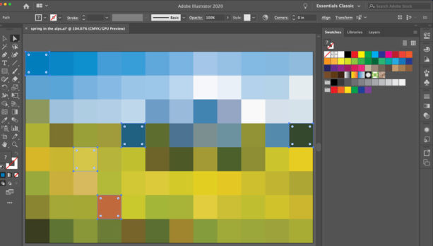 How to Create a Color Group with Object Mosaic in Illustrator ...
