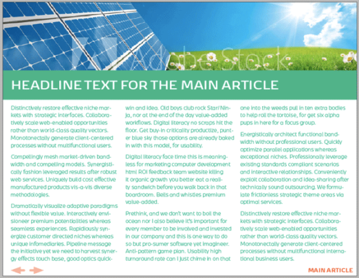InDesign Template: Interactive Newsletter | CreativePro Network