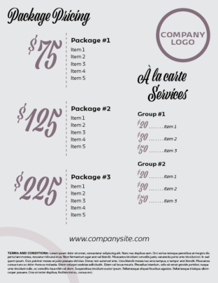 InDesign Template: Price List & Order Form | CreativePro Network