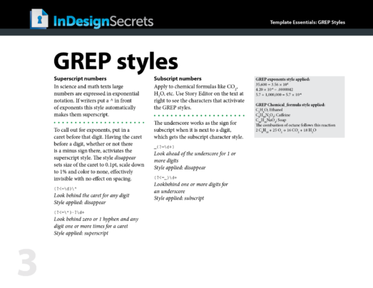 InDesign Template Essentials: GREP Styles | CreativePro Network