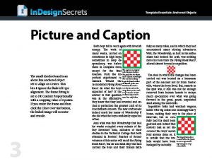 InDesign Template Essentials: Anchored Objects | CreativePro Network