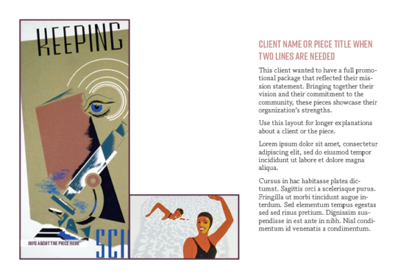 InDesign Template: Portfolio Layout | CreativePro Network