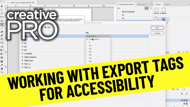 InDesign How-To: Work with Export Tags for Accessibility | CreativePro ...