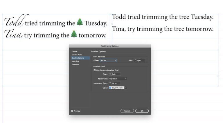 Understanding InDesign’s Text Frame Options