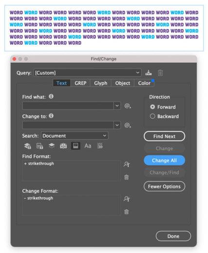 Excluding Items with Specific Formatting in InDesign Find/Change ...