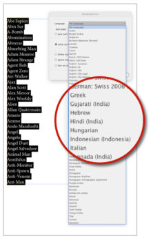 Sorting Text in InDesign | CreativePro Network