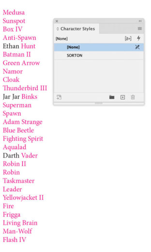 Sorting Text in InDesign | CreativePro Network