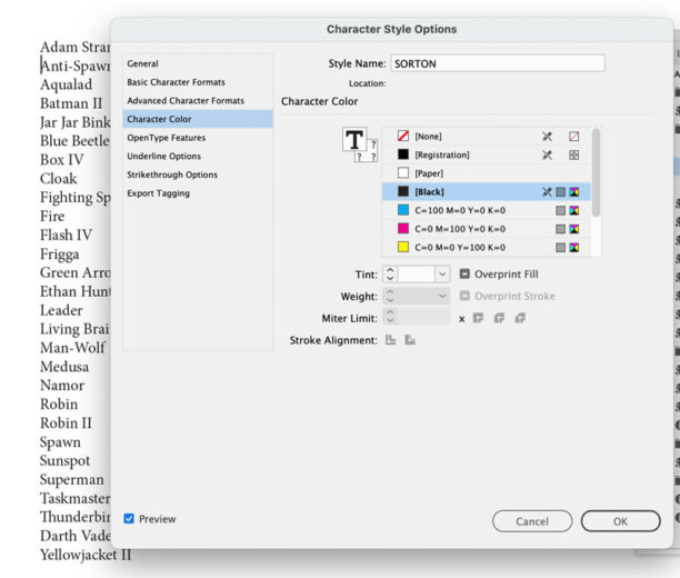 Sorting Text in InDesign | CreativePro Network