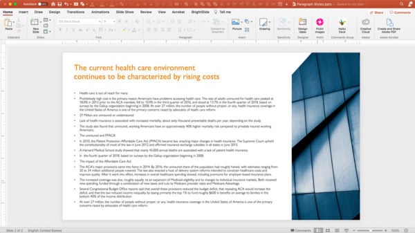 Creating Paragraph Styles in PowerPoint