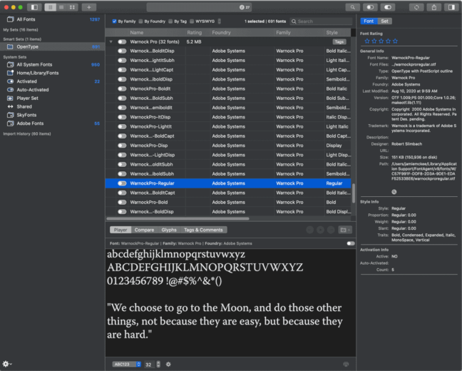 Choosing a Font Manager