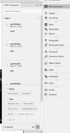 Using InDesign’s PDF Comments Panel | CreativePro Network