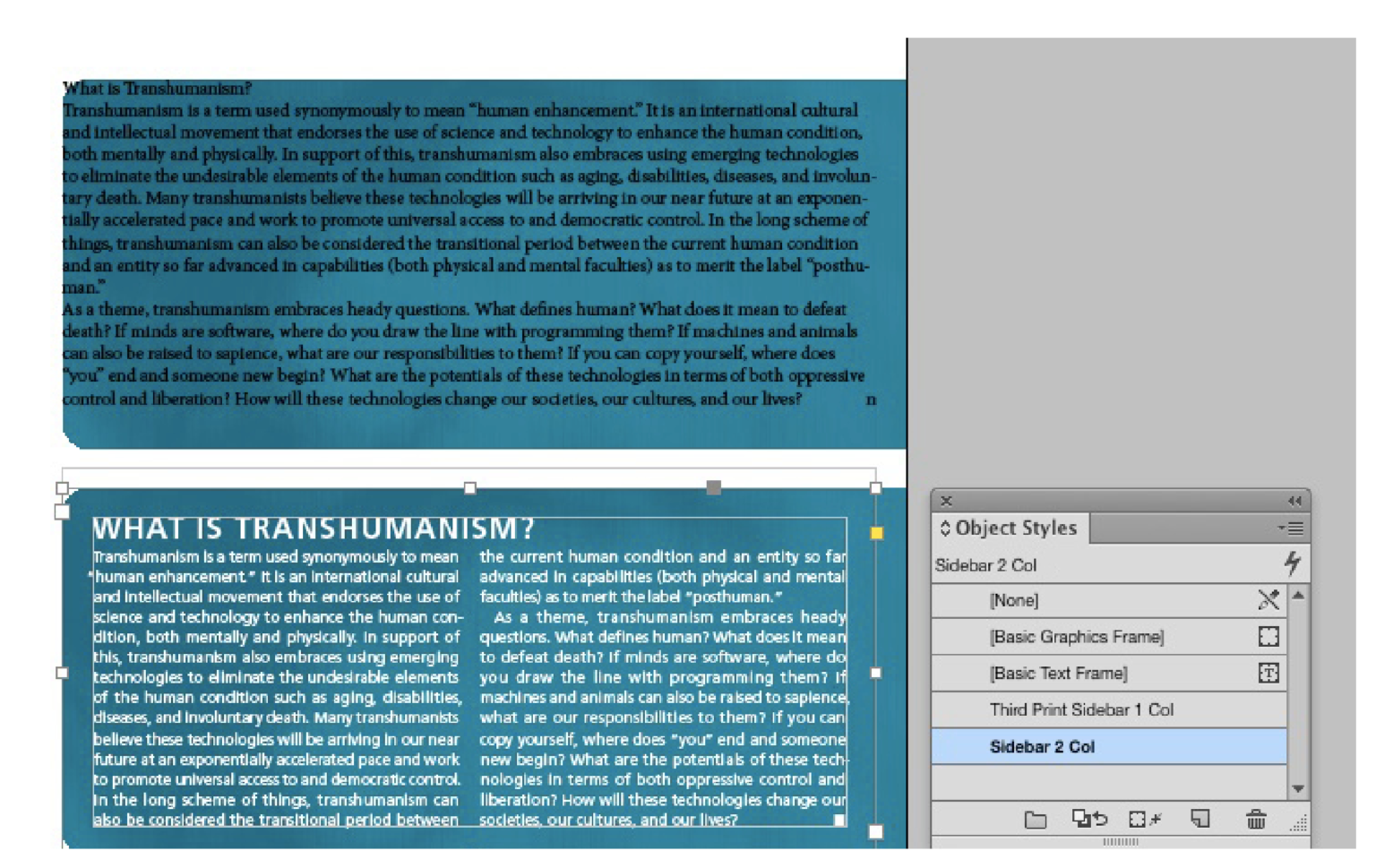 Timeless Treasures in InDesign | CreativePro Network