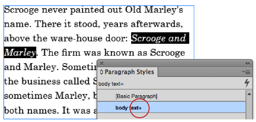 InDesign 101: Character Styles