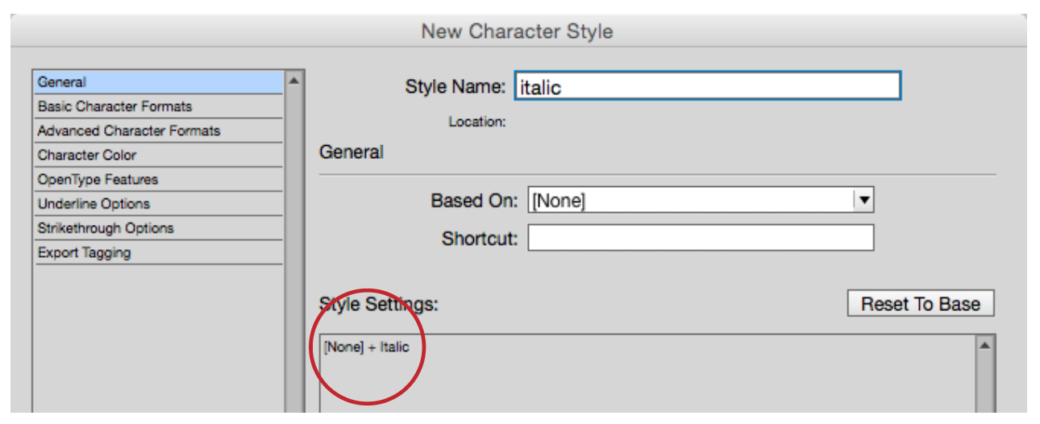 InDesign 101: Character Styles