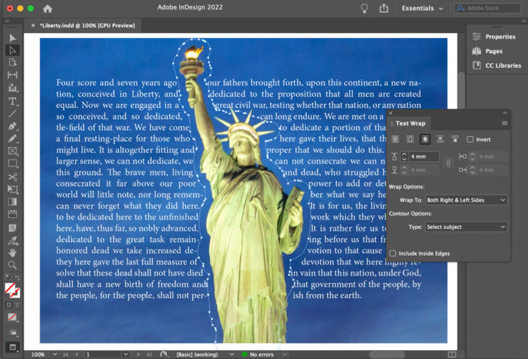How to Use Subject-Aware Text Wrap in InDesign