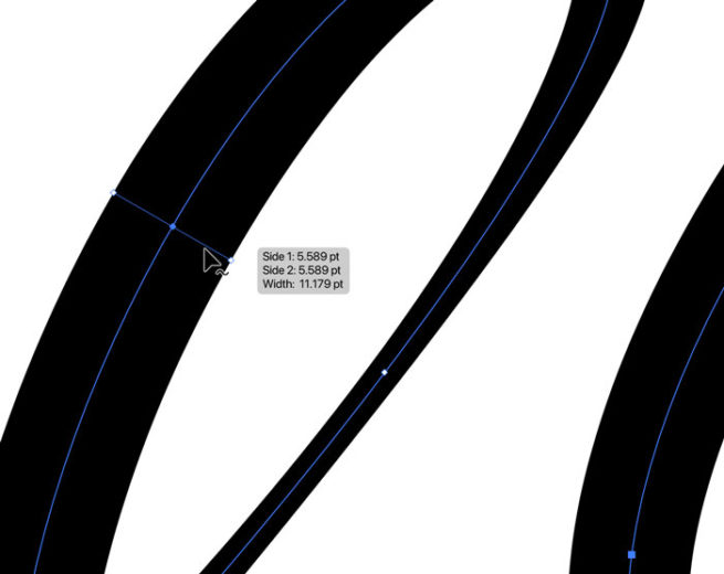 Using the Width Tool in Illustrator